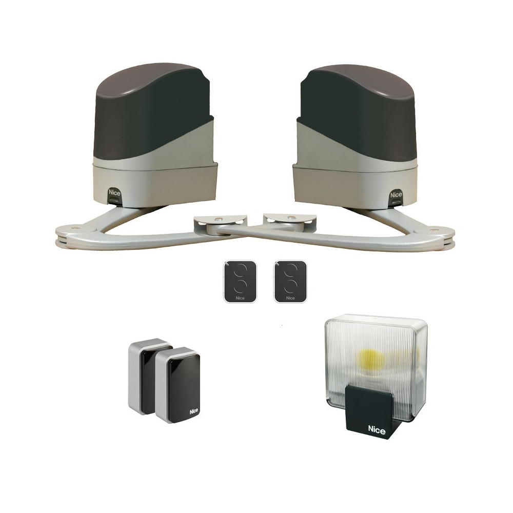 Kit motorisation portail 2 battants - Nice HOPPKIT - Portail battant - Dom Automatismes