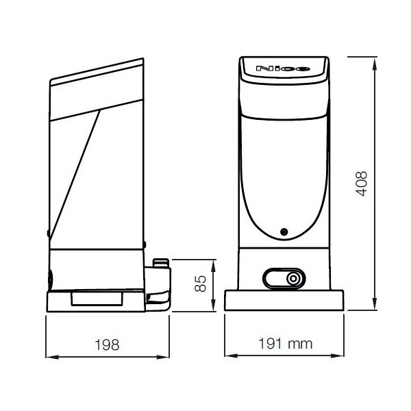 Kit motorisation portail coulissant - Nice - SLIGHT 400 - Portail ...