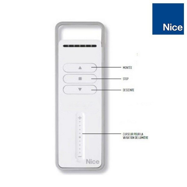 Télécommande volet et store 1 canal + variateur lumière - NICE Era P1V ...