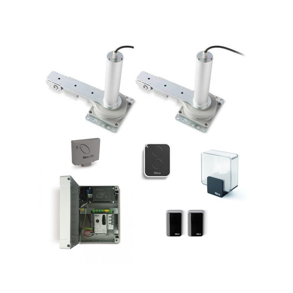 Motorisation portail 2 battants - 1,8m - 100kg - 24v - Nice OLTRE 1824 ...