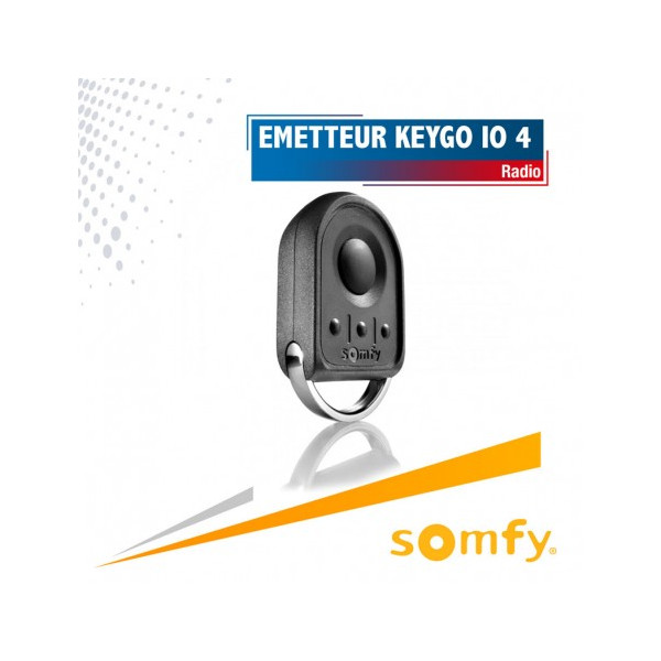 Télécommande Keygo RTS T4 Noire - SOMFY - Motorisation portail - Dom ...