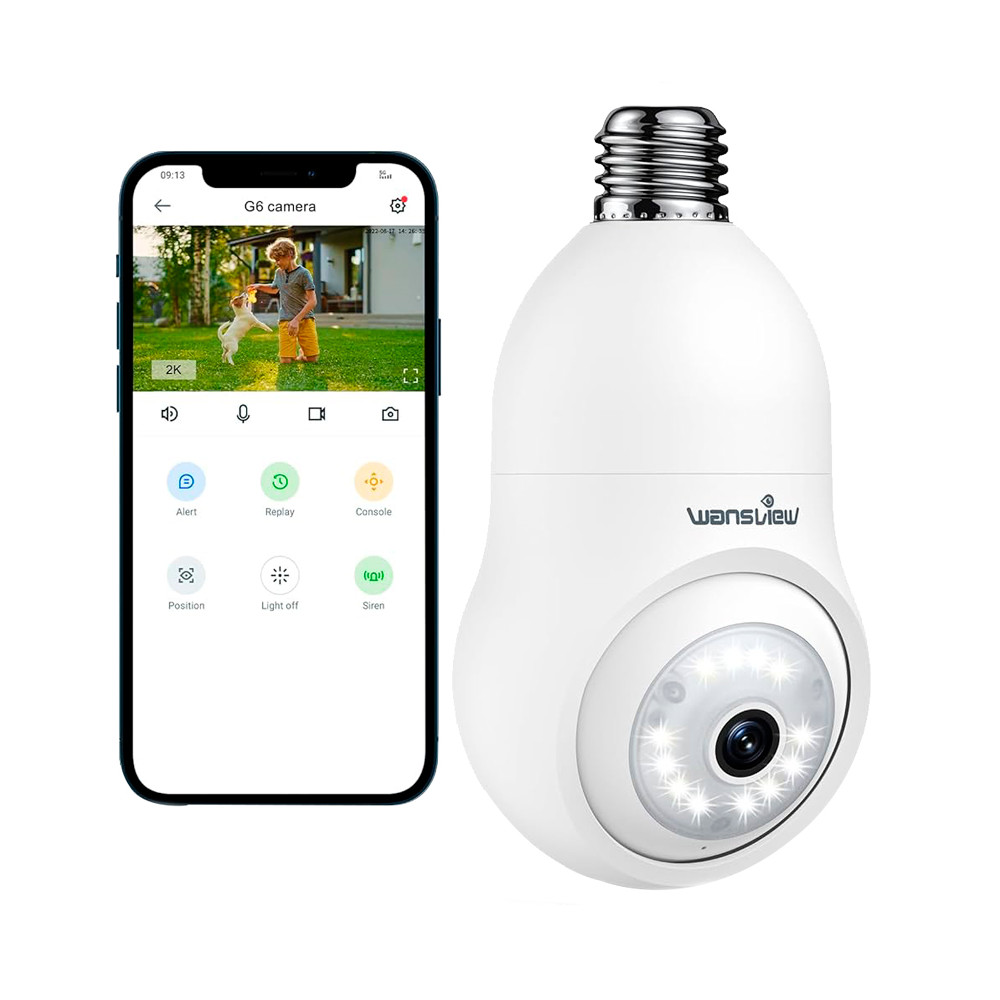 Wansview Caméra Ampoule - Accueil - Dom Automatismes